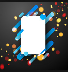 Colorful rectangular abstract background on white Vector Image