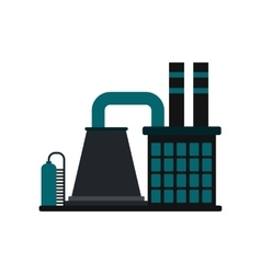 Mining processing plant icon Royalty Free Vector Image