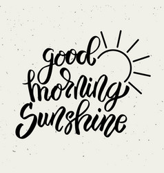 Sunshine lettering Royalty Free Vector Image - VectorStock