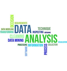 Word cloud - data visualization Royalty Free Vector Image