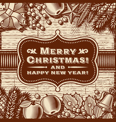 Vintage Christmas Set Royalty Free Vector Image