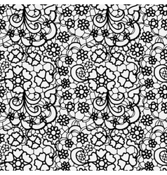 Lace seamless pattern with flowers Royalty Free Vector Image
