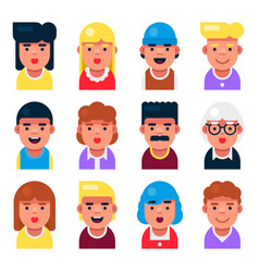 People set Royalty Free Vector Image - VectorStock