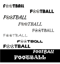 Football club text logo image Royalty Free Vector Image