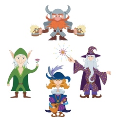 Fantasy heroes set Royalty Free Vector Image - VectorStock