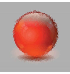 Red glass ball Royalty Free Vector Image - VectorStock