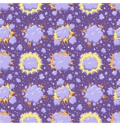 Boom icons seamless pattern explosion Royalty Free Vector