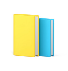 Yellow paper book notebook cover standing reading Vector Image