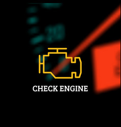 Check engine icon Royalty Free Vector Image - VectorStock
