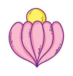 Nature shell icon cartoon style Royalty Free Vector Image