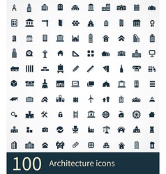 Architecture icons universal set Royalty Free Vector Image