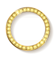 Vintage frame cinema round Royalty Free Vector Image