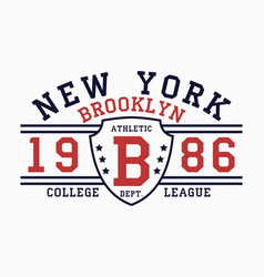 New york city graphic t-shirt design tee print Vector Image