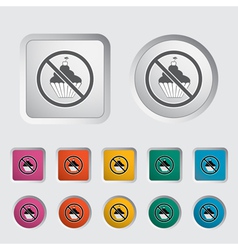 No cake allowed Royalty Free Vector Image - VectorStock