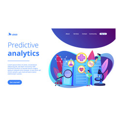 Big data healthcare concept banner header Vector Image