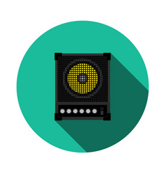 Colorful background with sound speaker Royalty Free Vector