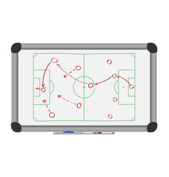 Football tactic board magnetic board Royalty Free Vector