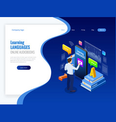 Learning language concept Royalty Free Vector Image