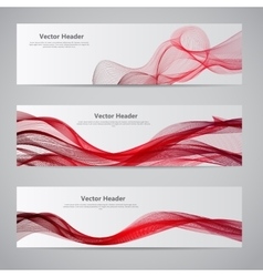 Abstract Red Wave on Background Royalty Free Vector Image