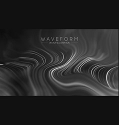 Grey technology background big data visualization Vector Image