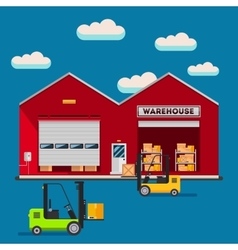 Warehouse Icons Flat Royalty Free Vector Image Warehouse Icons Flat Royalty Free Vector Image