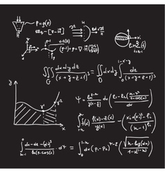 Pattern with mathematical formulas Royalty Free Vector Image