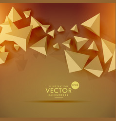 Ping 3d polygon triangle background Royalty Free Vector