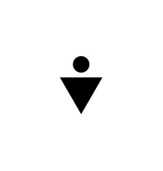 Man abstract icon male sign for restroom boy wc Vector Image