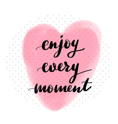 Lettering happy moments Royalty Free Vector Image
