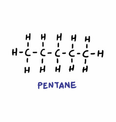 Heptane formula Royalty Free Vector Image - VectorStock