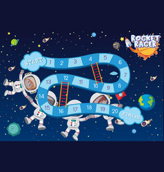 Count number space theme Royalty Free Vector Image