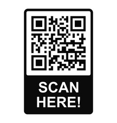 Set of qr code icons matrix barcode pictograms Vector Image
