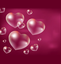 Shiny bubble heart Royalty Free Vector Image - VectorStock