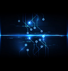 Abstract digital technology wave signal interface Vector Image