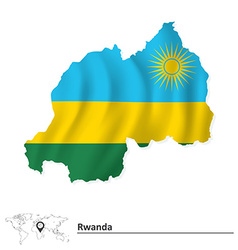 Flag rwanda Royalty Free Vector Image - VectorStock