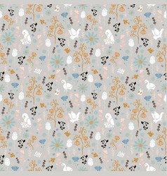 Spring seamless pattern pattern Royalty Free Vector Image