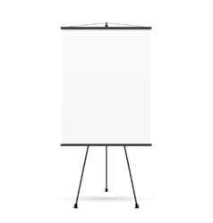 White blank paper hanging sign mockup Royalty Free Vector