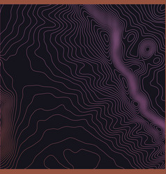 Dark colorful topographic map background Vector Image
