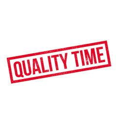 Quality time rubber stamp Royalty Free Vector Image