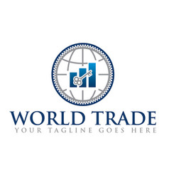 World trade logo Royalty Free Vector Image - VectorStock