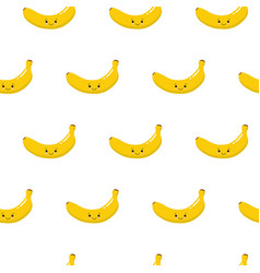 Rgb seamless cute banana pattern flat style Vector Image