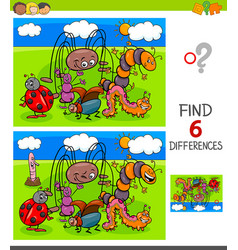 Preschool differences task Royalty Free Vector Image