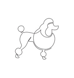 One continuous line drawing simple cute Royalty Free Vector