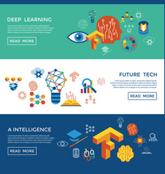 Digital deep learning Royalty Free Vector Image