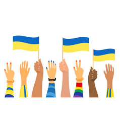 Crossed out flag of russia in the sign stop Vector Image