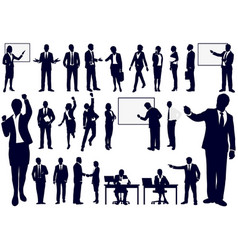 Business team set Royalty Free Vector Image - VectorStock