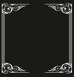 Baroque mirror sophisticated frame french Vector Image