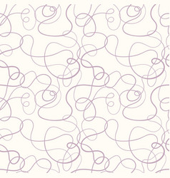 Grunge thin line scribbles seamless pattern Vector Image