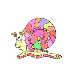 Slow snail Royalty Free Vector Image - VectorStock
