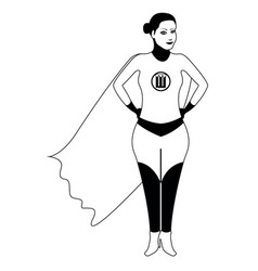 Superhero Outlines for Girl Vector Images (over 120)